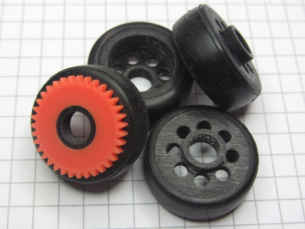 Micromouse wheels made by rapid prototyping