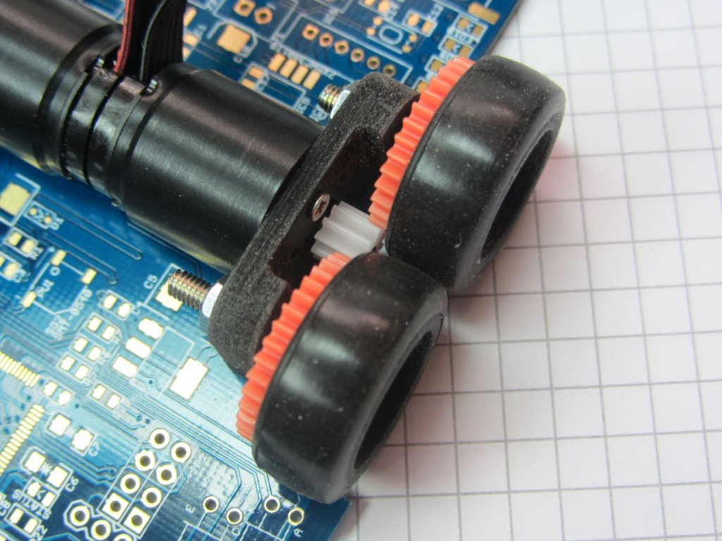 Micromouse wheels made by rapid prototyping